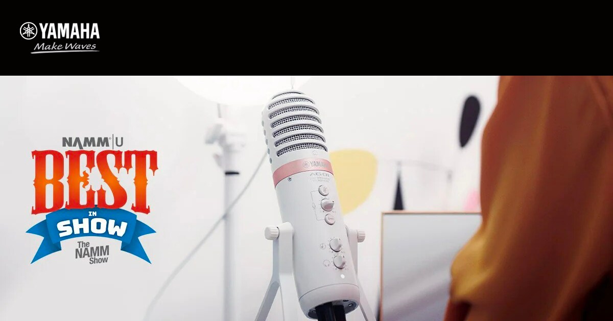 Yamaha AG01 USB Streaming Microphone Wins Best in Show Award at the 2022 NAMM Show - Yamaha ...